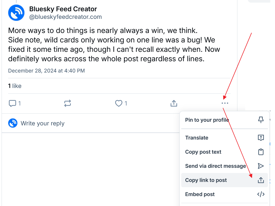 Bluesky Feed Creator